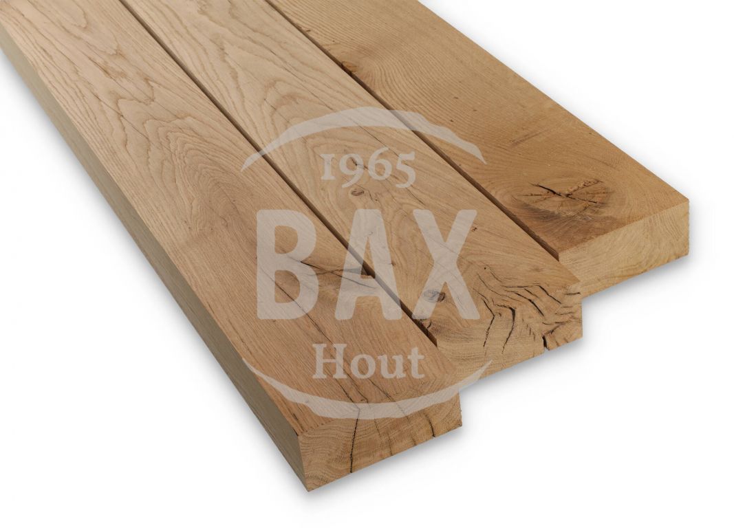 Eiken plank 15cm breed, 65mm dik | Eikenhout.nl